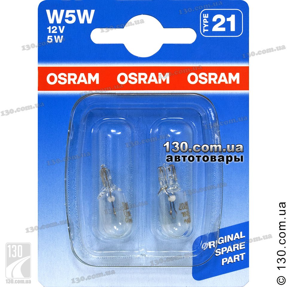 OSRAM W5W (2825-02) Original Spare Part — buy automotive halogen bulb ...