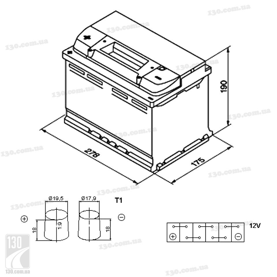 Bosch S4 Silver 574 013 068 74 Ah — car battery left